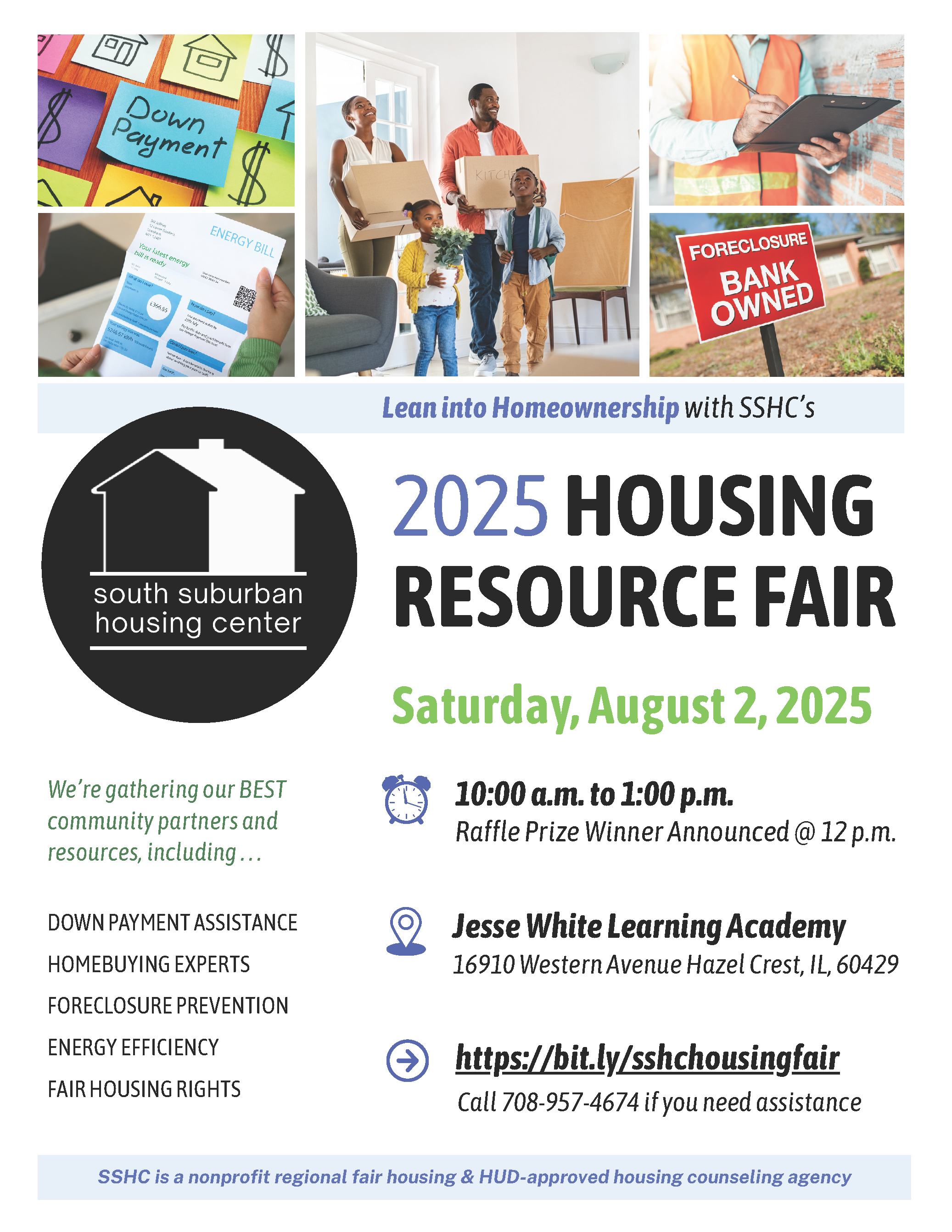 2025 Housing Resource Fair | South Suburban Housing Center | Cook County Assessor's Office